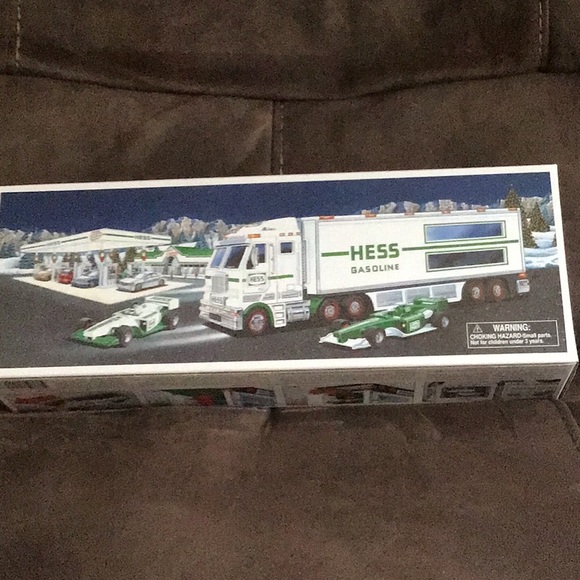 Hess | Toys | Hess 203 Toy Truck W Race Cars Brand New Original Box ...